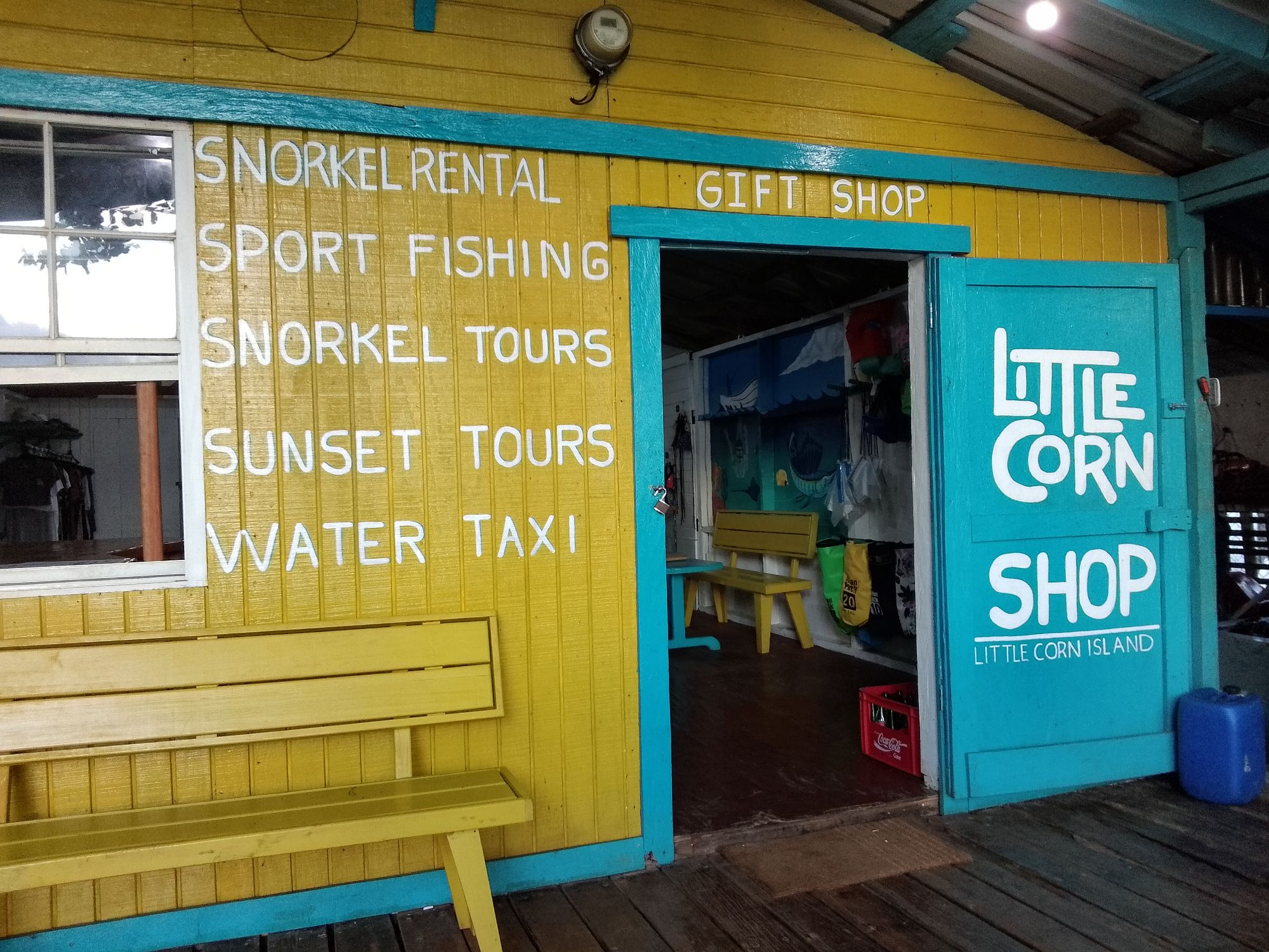 little Corn shop – watersports on little Corn Island